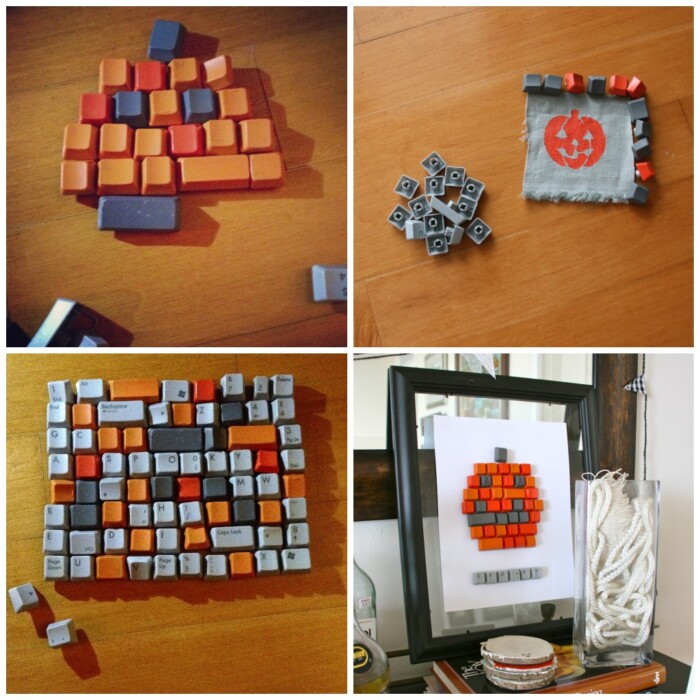 Halloween crafts {keyboard pumpkin} - C.R.A.F.T.