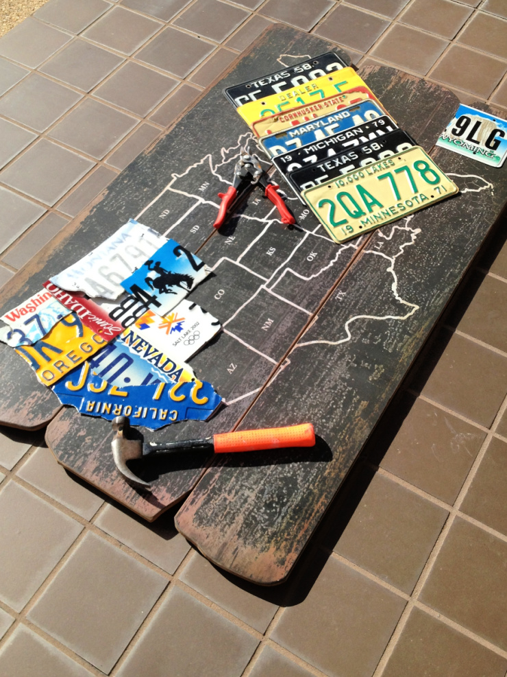 How to Make a License Plate Map - C.R.A.F.T.