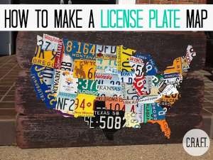 How to Make a License Plate Map - C.R.A.F.T.