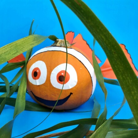 How to Make a No Carve Finding Nemo Pumpkin - C.R.A.F.T.