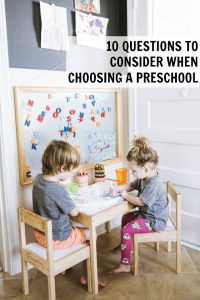 Questions to Ask Preschools - C.R.A.F.T.