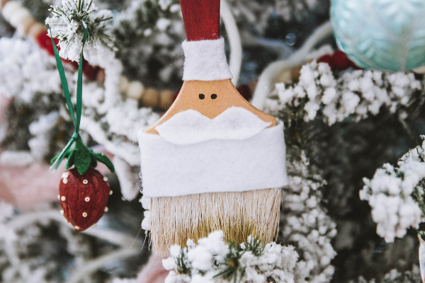 Santa Paintbrush Ornament - C.R.A.F.T.